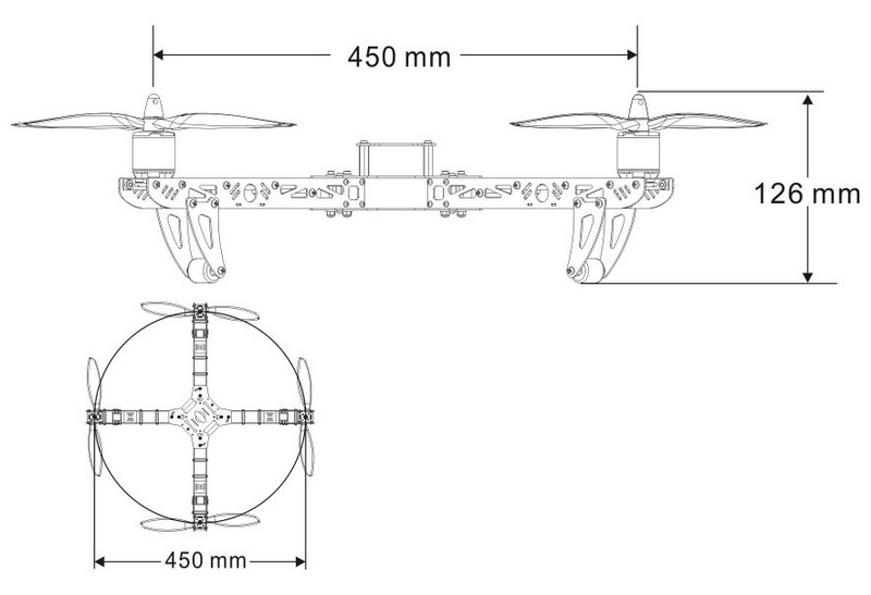 AEROBOT ST450 steelbone - AEROBOT UAV Flight Systems Multicopter und ...