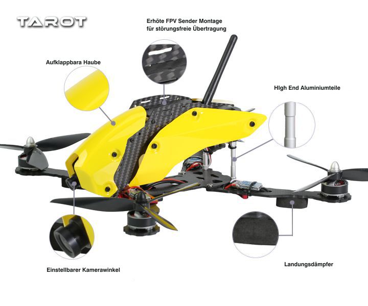 TAROT FPV Racer TL330A Full Carbon - AEROBOT UAV Flight Systems ...