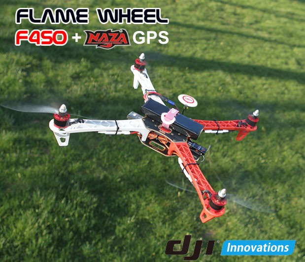 DJI Flame Wheel F450 inl. NAZA und GPS - AEROBOT UAV Flight Systems